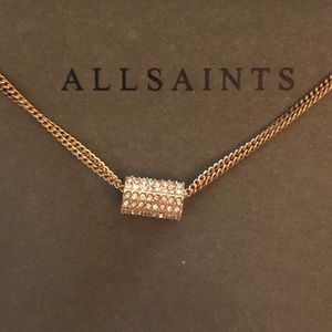 All Saints | Jewelry | Nwt All Saints Gold Toggle Coin Necklace | Poshmark